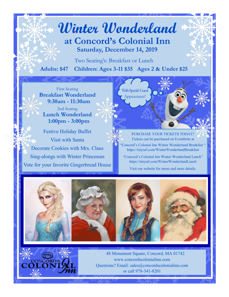 2019 Winter Wonderland Menu & Flyer-1 - Concord's Colonial Inn